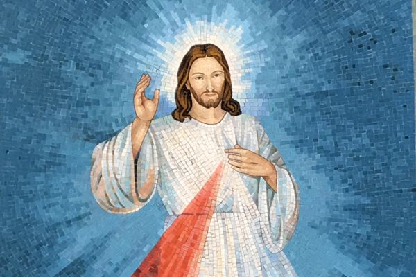 Divine Mercy, Good Shepherd, St. Joseph and Child, and Mary and Child ...